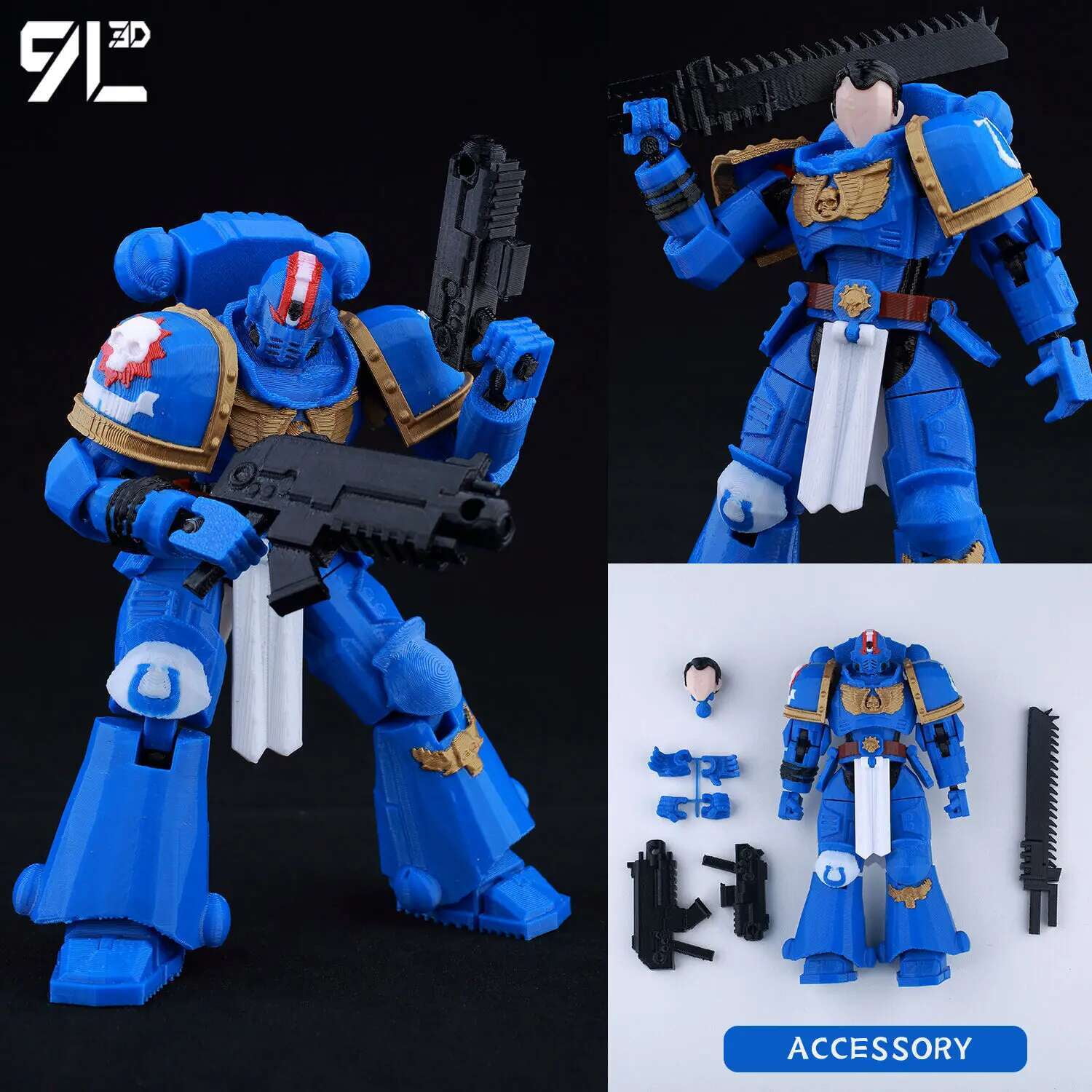 9L3D Printed Anime Characters Lucky Dummy 13 Action Figures Monkey D ...