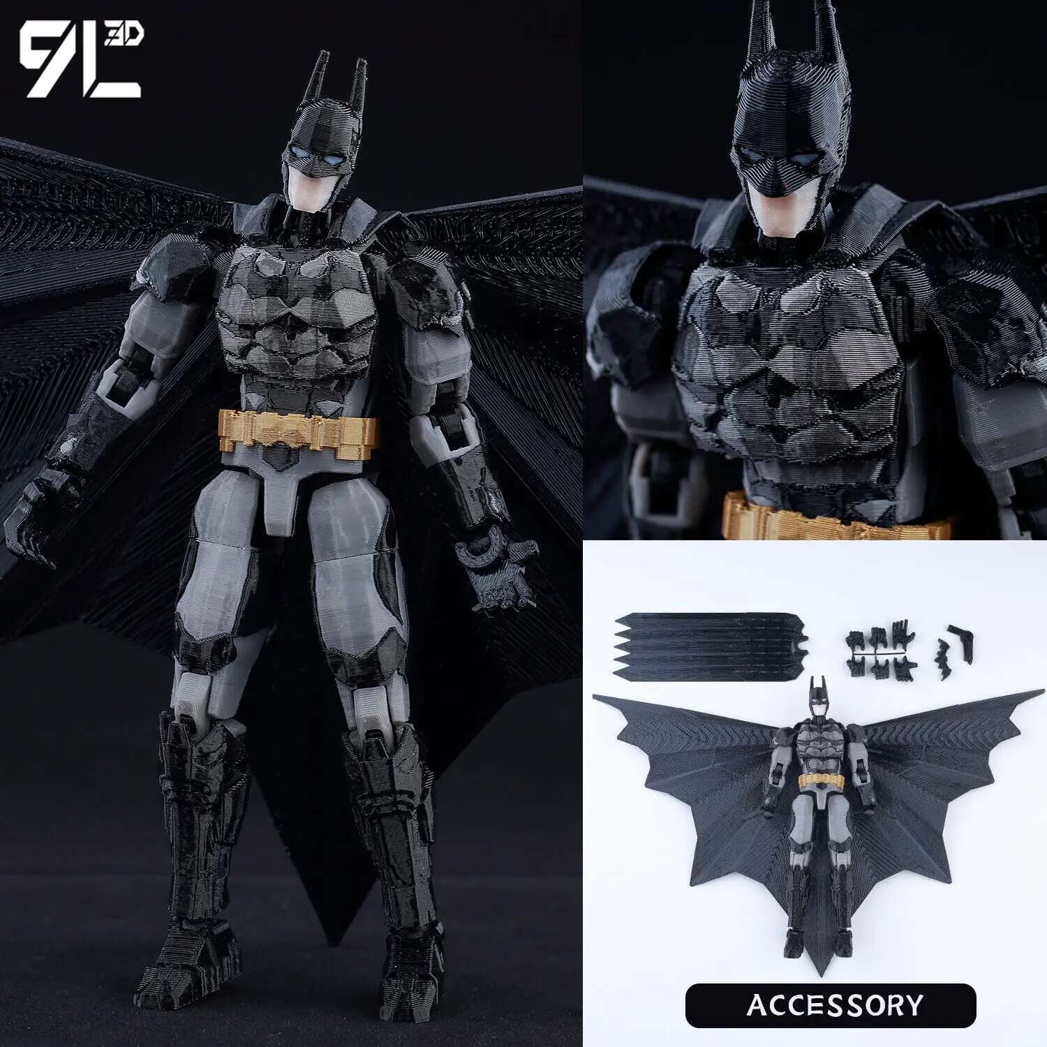 9L3D Printed Anime Characters Lucky Dummy 13 Action Figures Multi ...