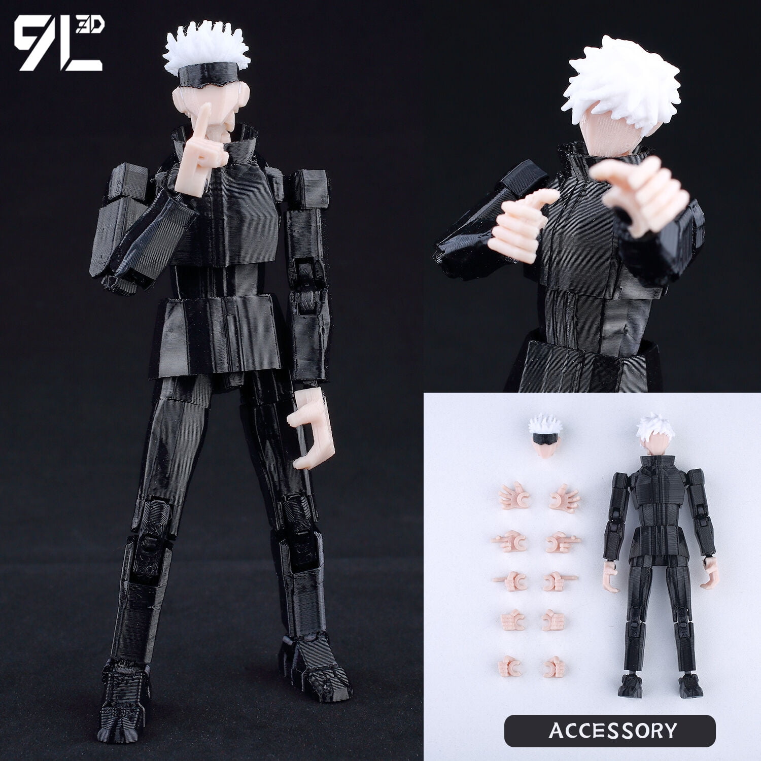 9L3D Printed Anime Jujutsu Kaisen Sukuna Yuji Yuta Satoru Gojo Lucky ...