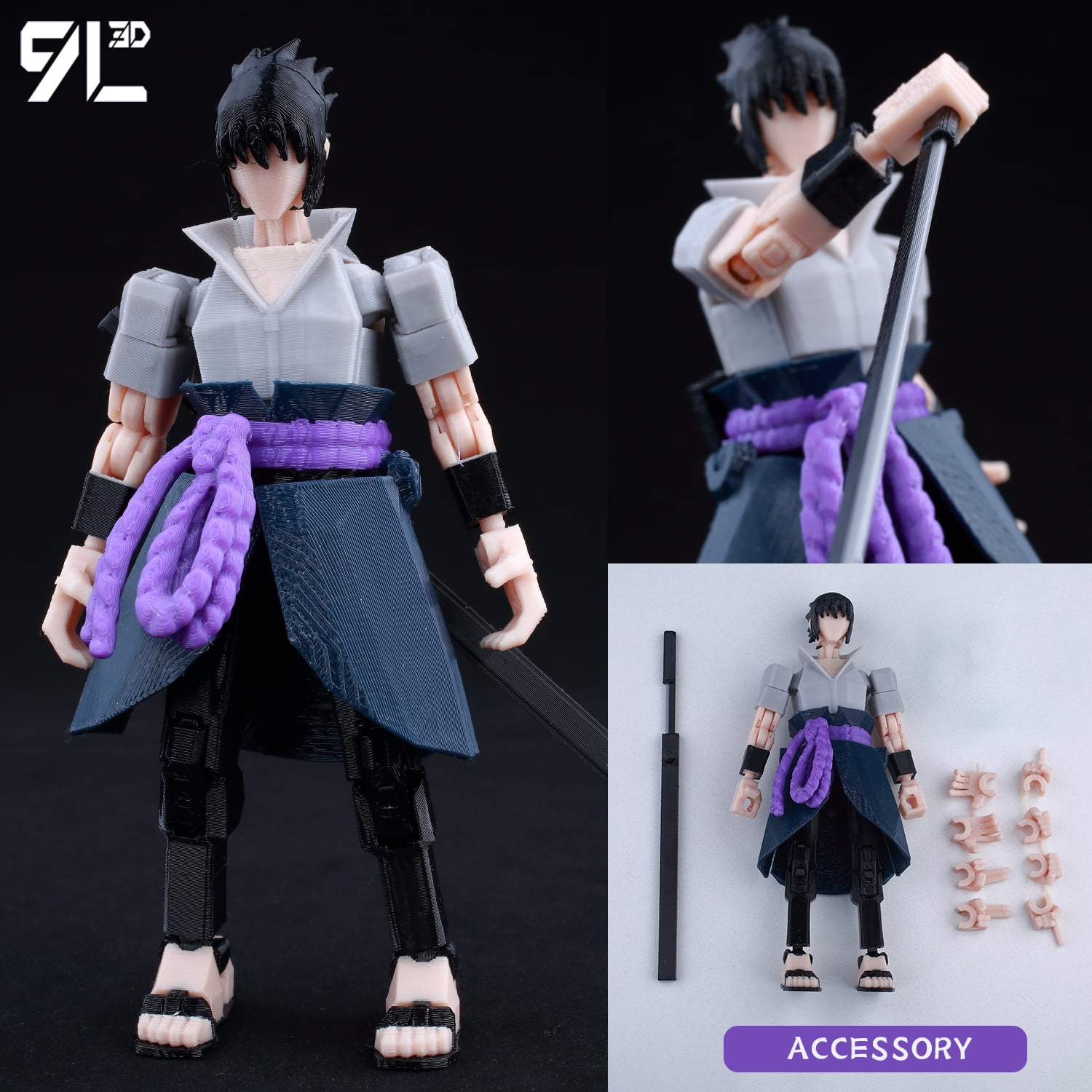 9L3D Printed Anime One Piece Naruto Demon Slayer Dummy13 Lucky T13 ...