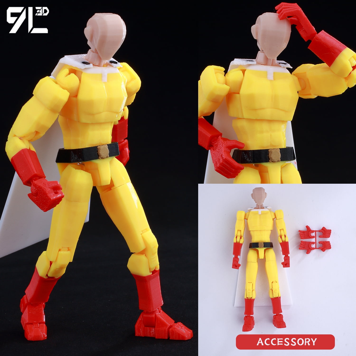 9L3D Printed Anime One Piece Naruto Demon Slayer Dummy13 Lucky T13 ...