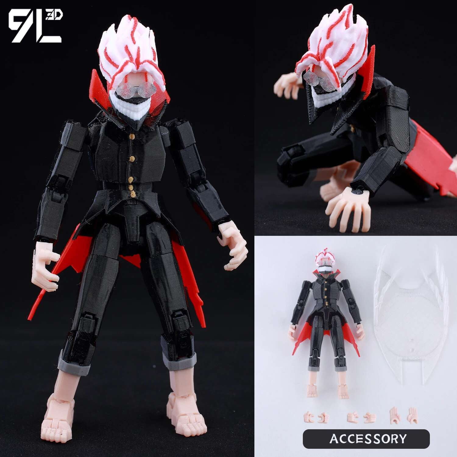 9L3D Printed Anime One Piece Naruto Demon Slayer Dummy13 Lucky T13 ...