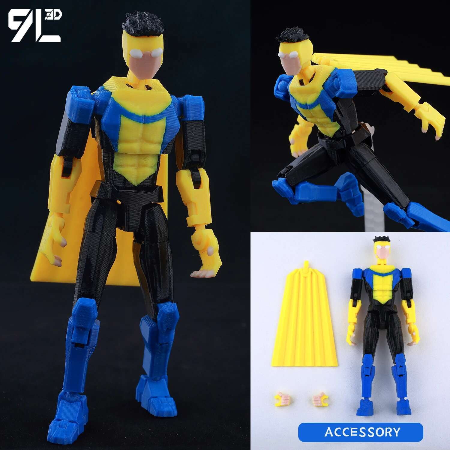 9L3D Printed Deadpool Wolverine Anime Characters Lucky Dummy 13 Action ...