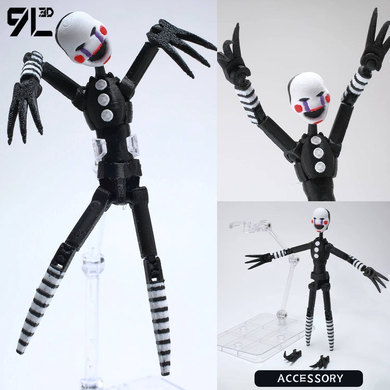 9L3D Printed Horror Game FNAF Freddy Fazbear's Fantasy Warrior Action ...