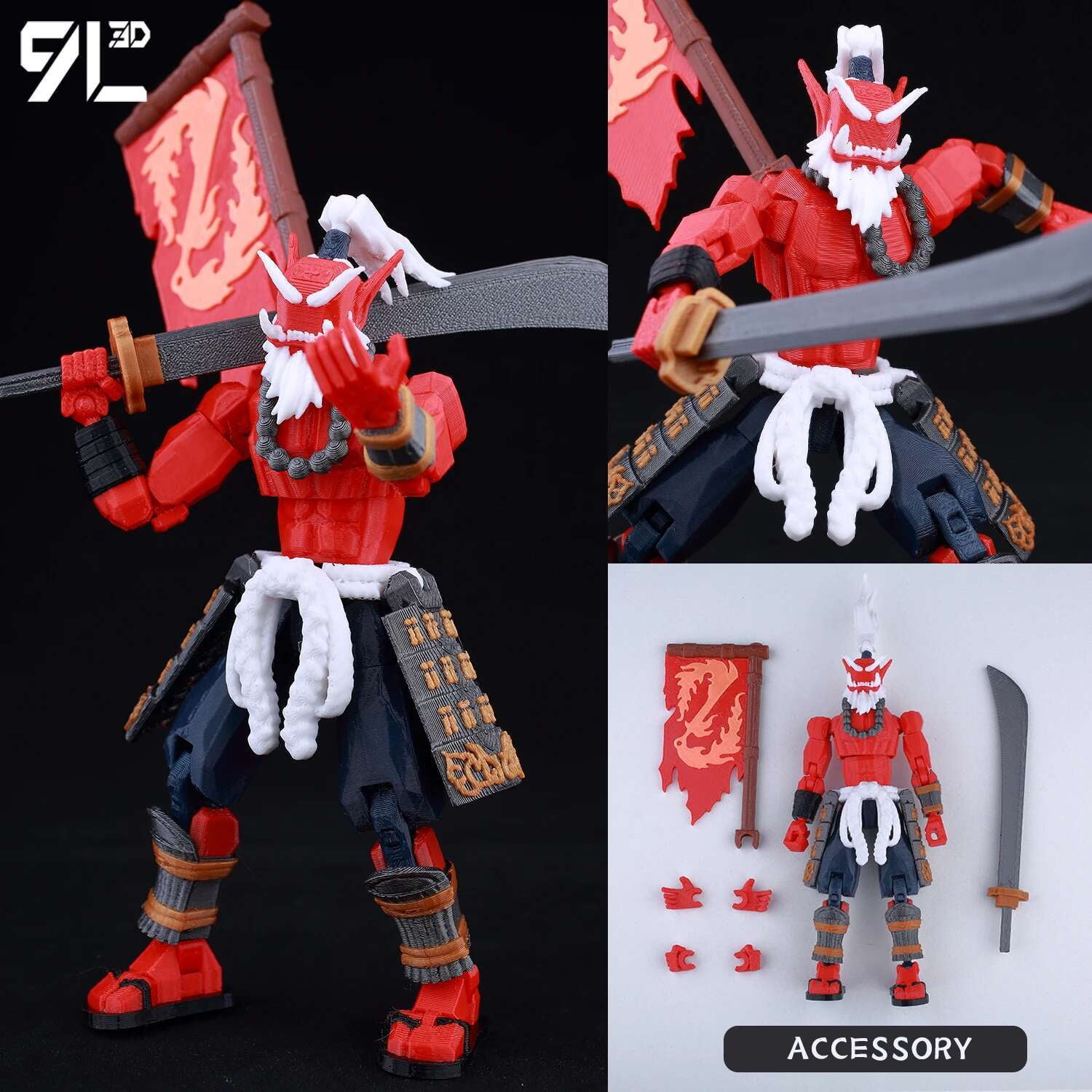 9L3D Printed Invincible 2.0 Superheroes Anime Multi-Jointed Shapeshift ...
