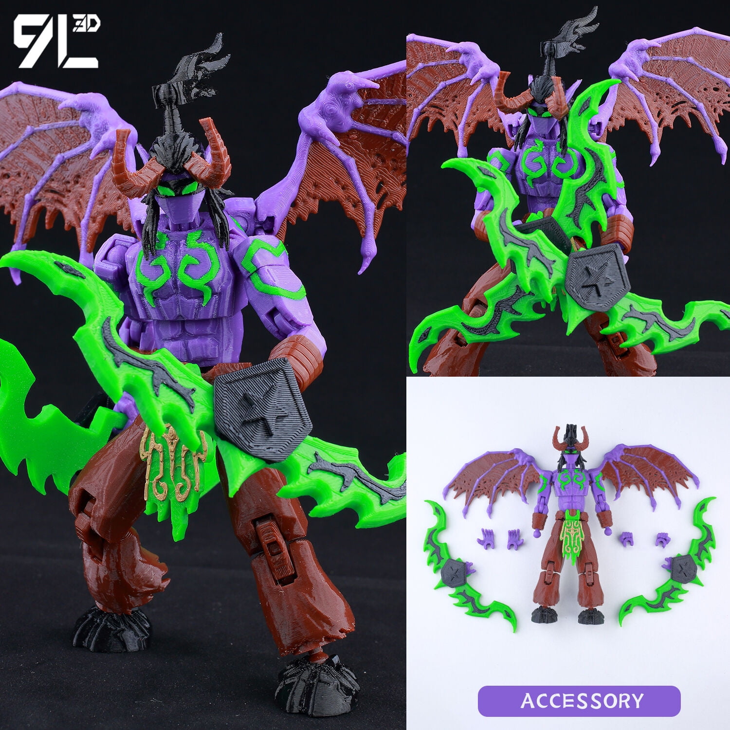 9L3D Printed Jujutsu Kaisen 3D Mini Figures, Satoru Gojo & Geto Suguru ...