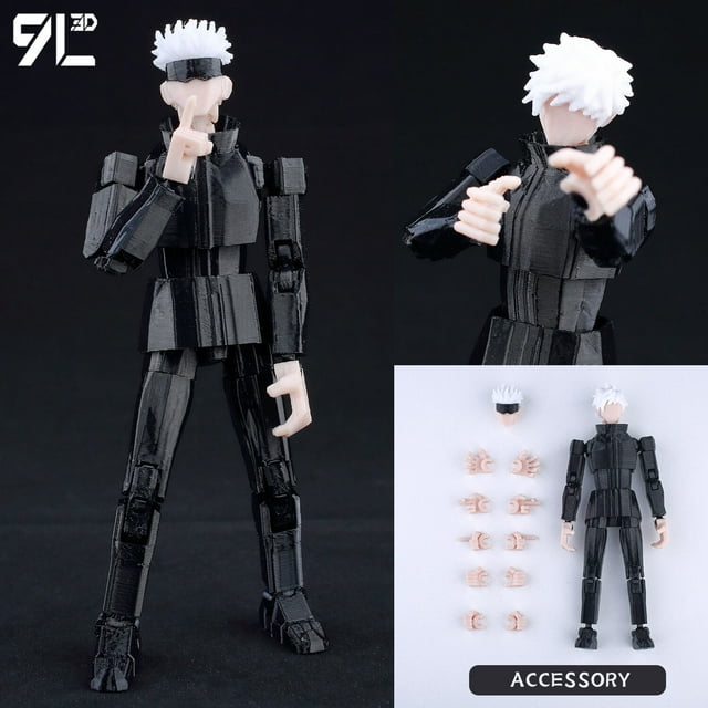 9L3D Printed Lucky Dummy 13 Gojo Satoru Toji Yuji Sukuna Anime Action ...