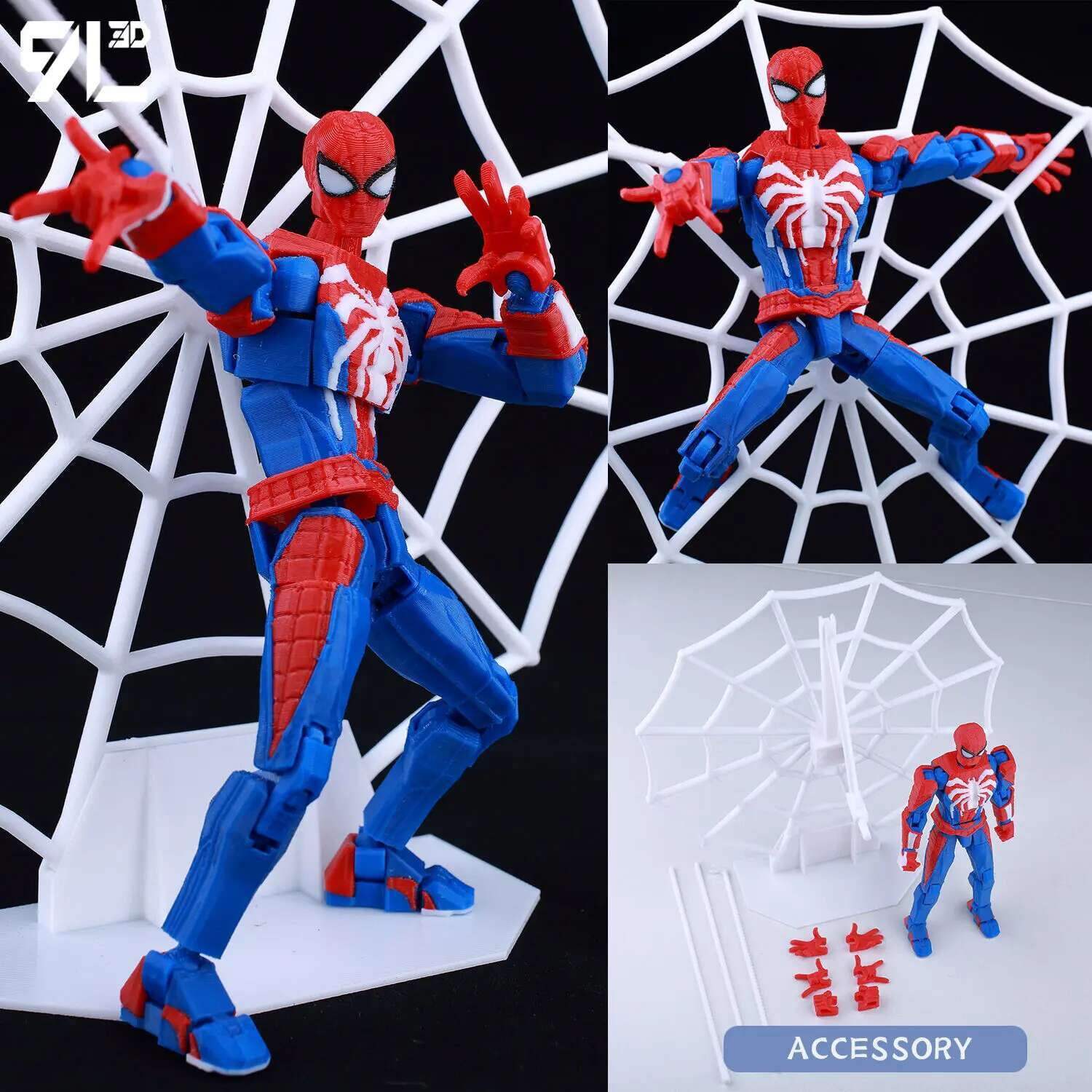 9L3D Printed Lucky Dummy Action Figure,Anime Model,Multi-Jointed ...