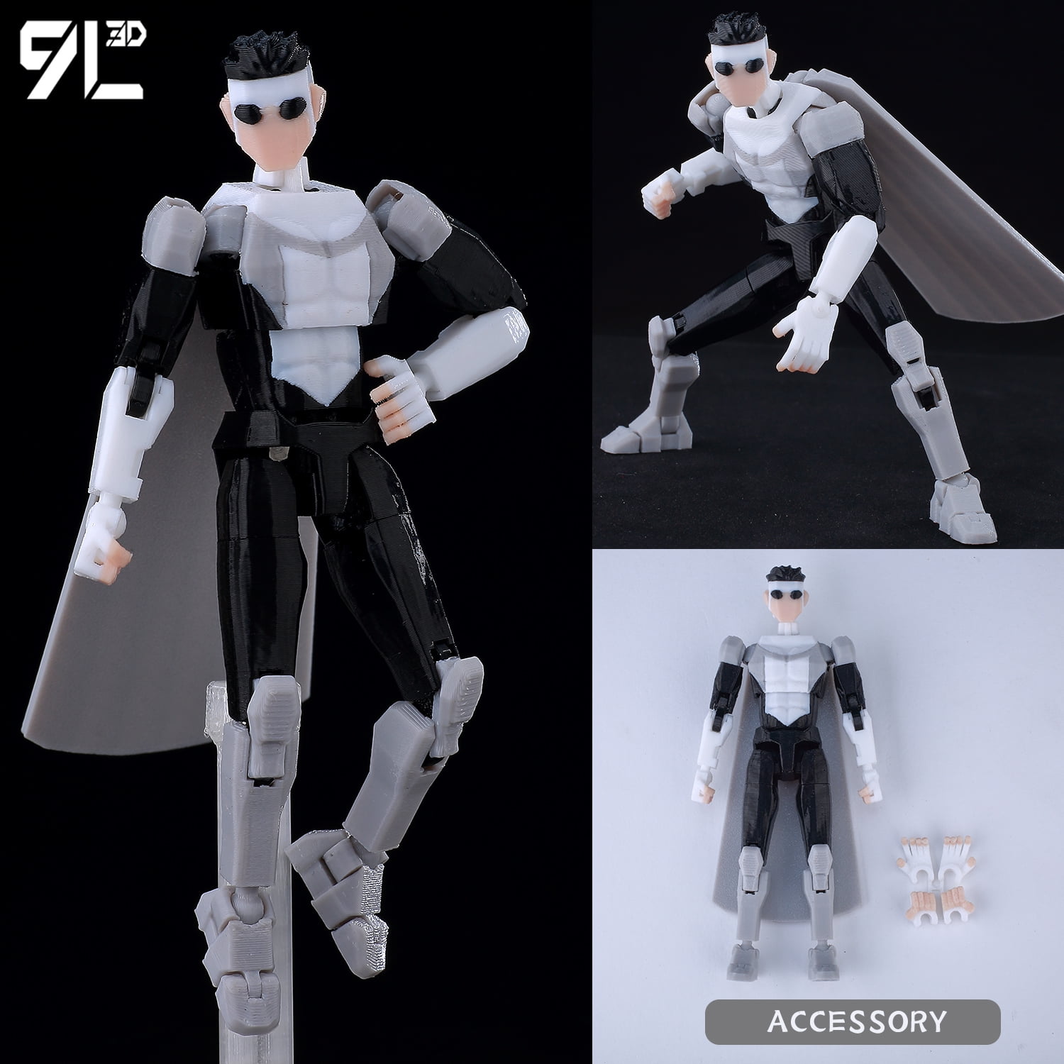 9L3D Printed Superheroes Invincible 2.0 Anime Multi-Jointed Shapeshift ...