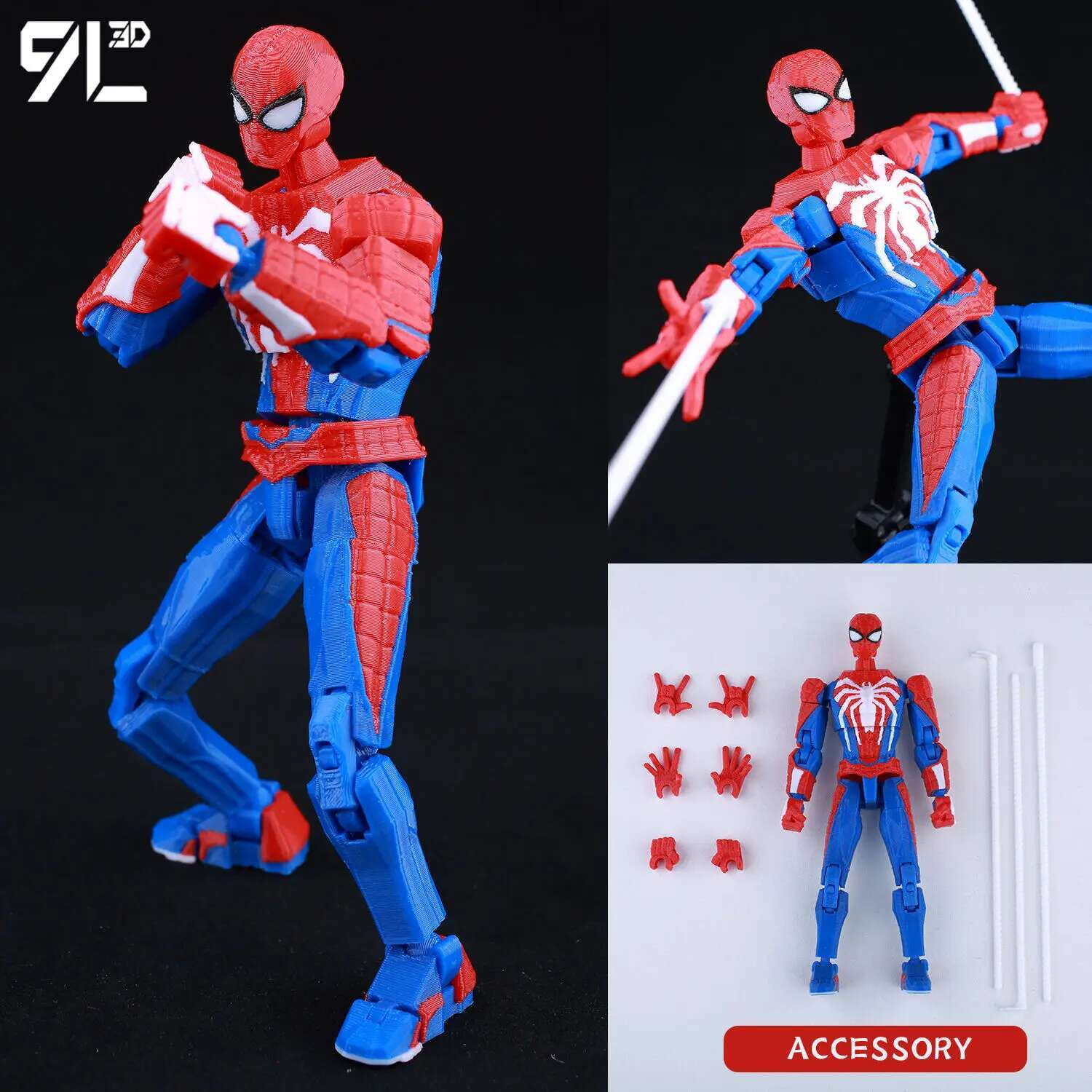 9L3D Printed Superheroes Invincible 2.0 Anime Multi-Jointed Shapeshift ...