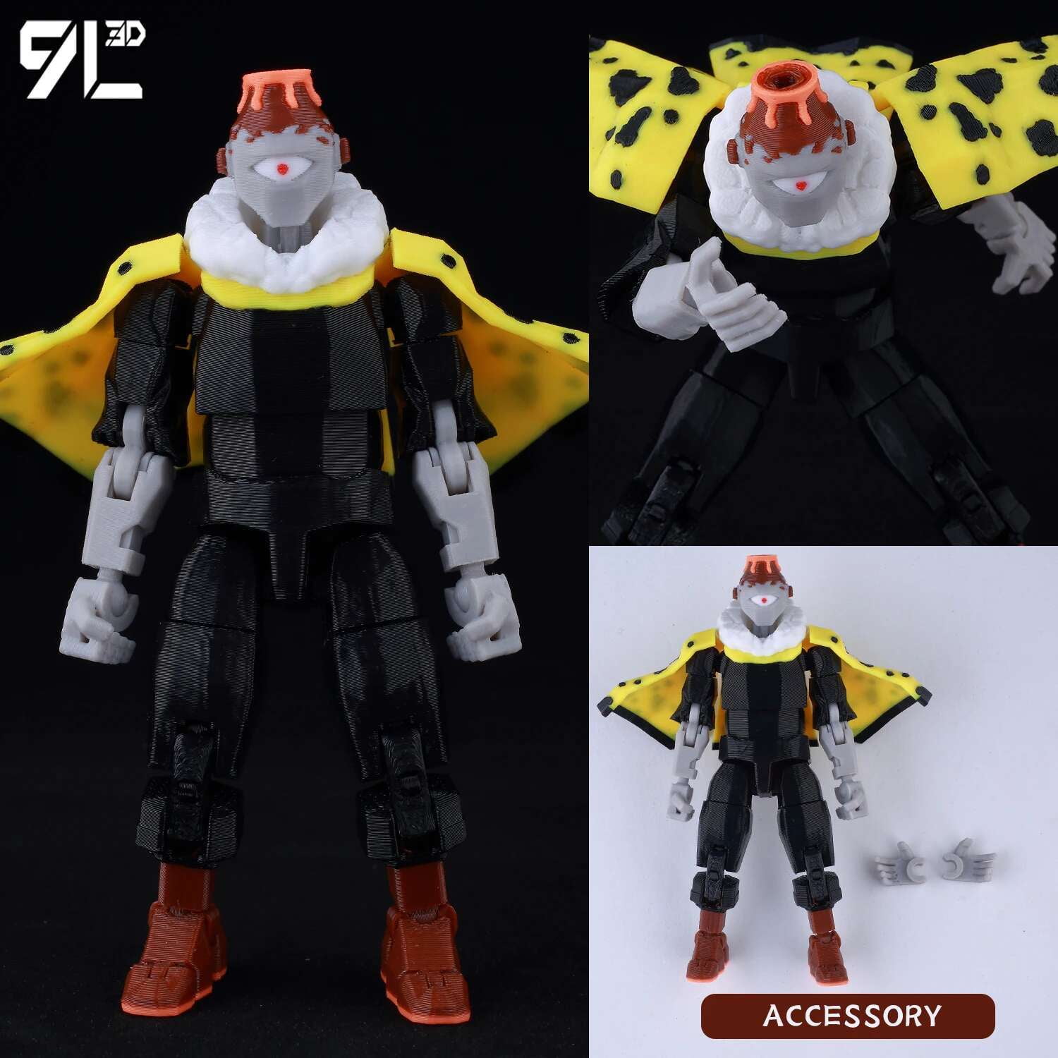 9L3D Titan13 Shapeshift Cursed Figure - DIY Assembly Multi Jointed Toy ...