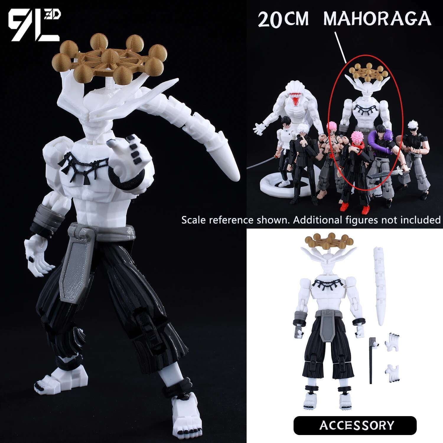 9L3D Titan13 Shapeshift Cursed Figure - DIY Assembly Multi Jointed Toy ...