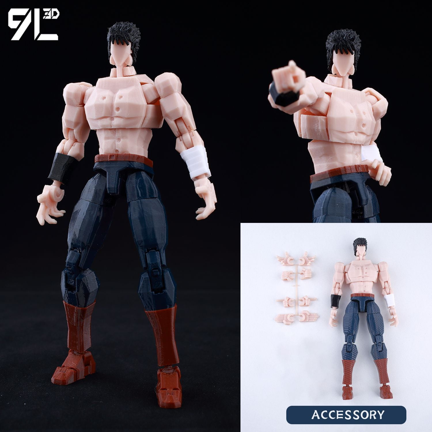 9L3D printing multi joint movable doll Lucky13 can pose multi joint ...