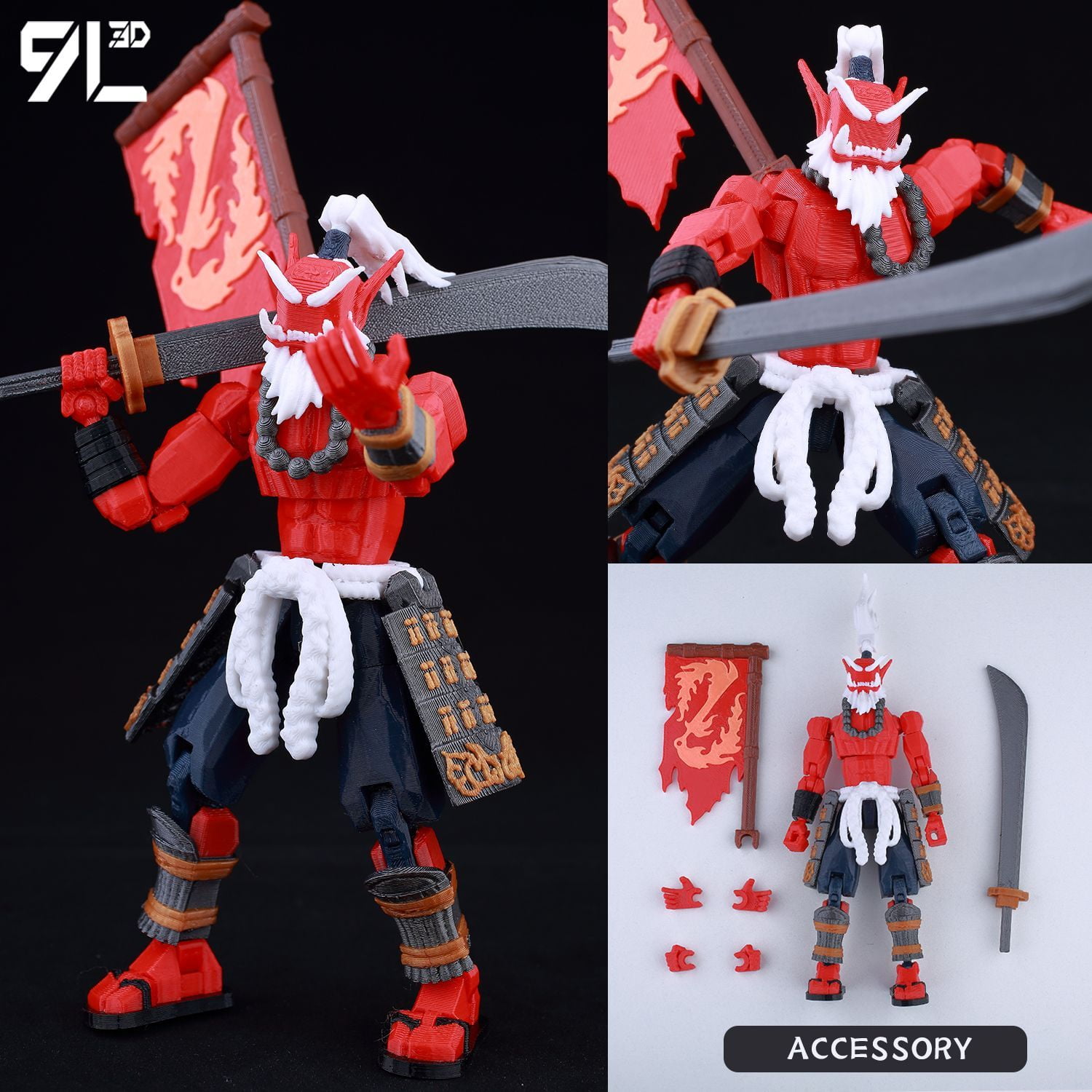 9L3D printing multi joint movable doll Lucky13 can pose multi joint ...