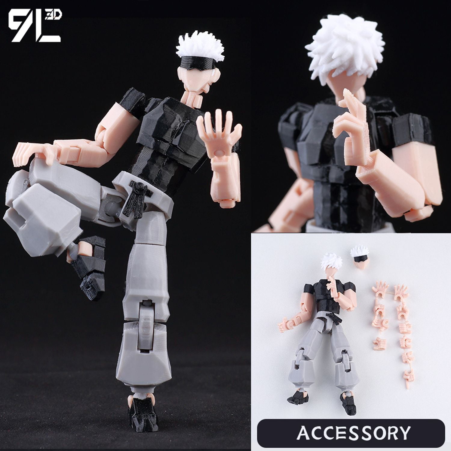 9L3D printing multi joint movable doll Lucky13 can pose multi joint ...