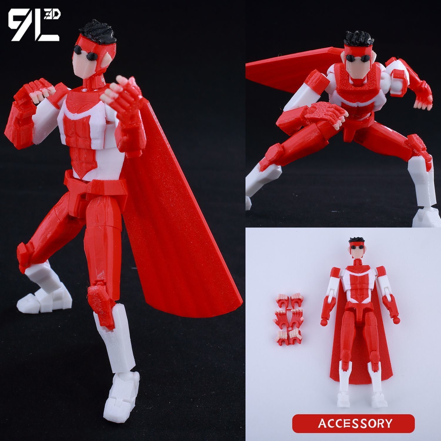 9L3D printing multi joint movable doll Lucky13 can pose multi joint ...