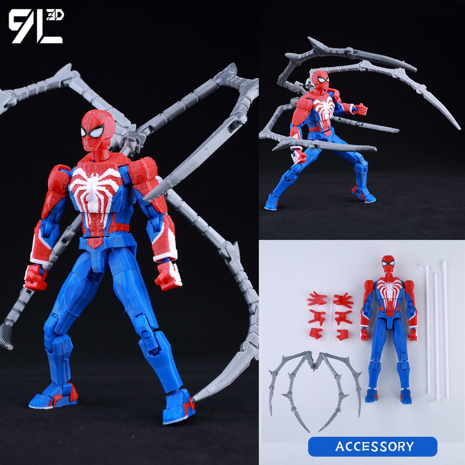 9L3D printing multi joint movable doll Lucky13 can pose multi joint ...
