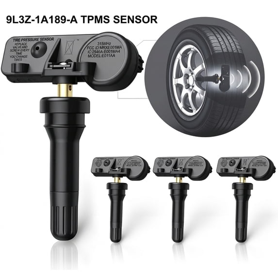 9L3Z-1A189-A TPMS Tire Pressure Monitoring System Sensor 315MHz Set of ...