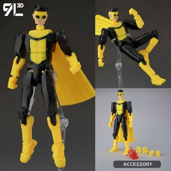9LToyWodu Printed Superheroe Invincible 2.0 Anime Multi-Jointed ...