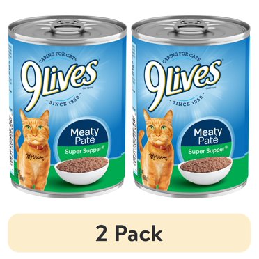 9Lives Meaty Pate Seafood Platter Wet Cat Food, 5.5 oz. Can - Walmart.com