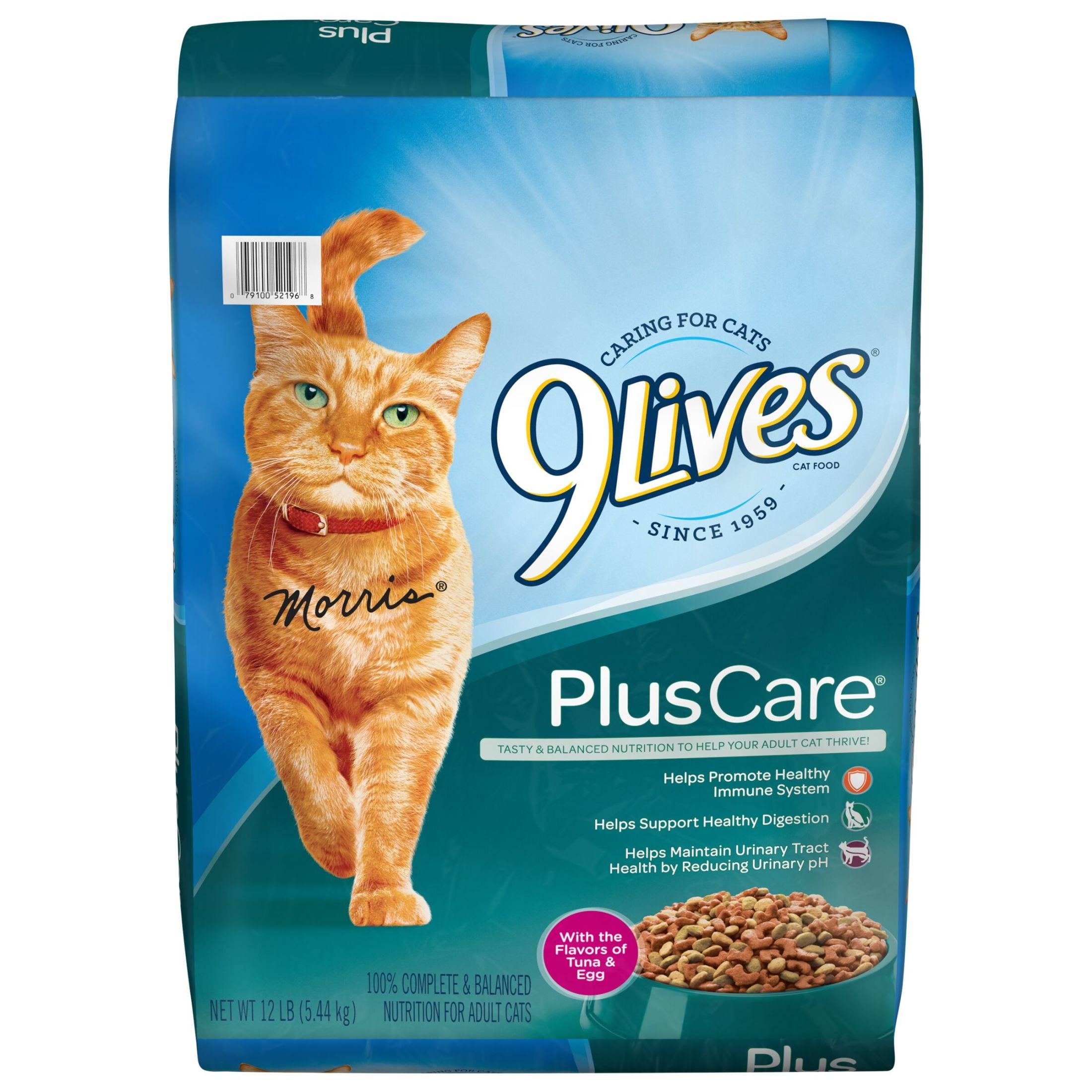 9Lives Plus Care Dry Cat Food, Daily Essentials, for All Age Stages, 12 ...