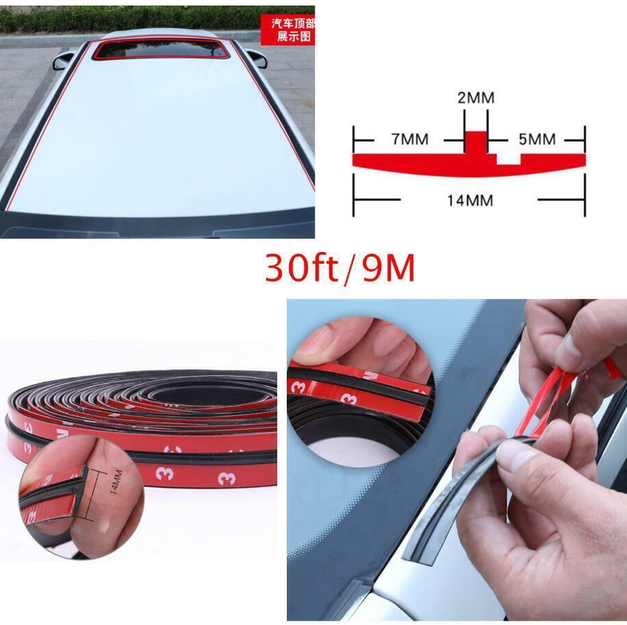 9M/30FT Car Rubber Front Rear Windshield Panel Seal Strip Sealed ...