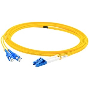 9M SINGLE-MODE FIBER SMF 9/125 DUPLEX SC/LC OS1 YELLOW PATCH CABLE ...
