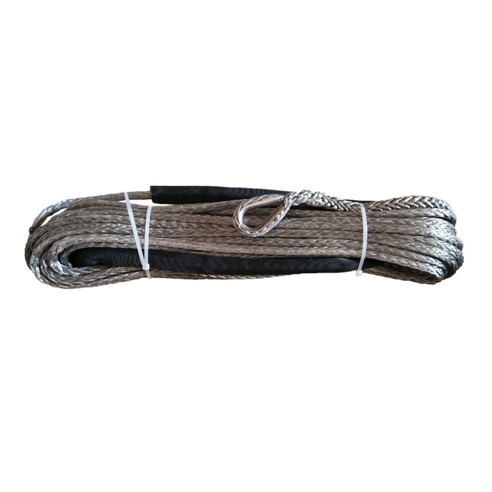 9MM*30M 7500kg UHMWPE 12 Strand Braid Synthetic Winch Rope With Thimble ...