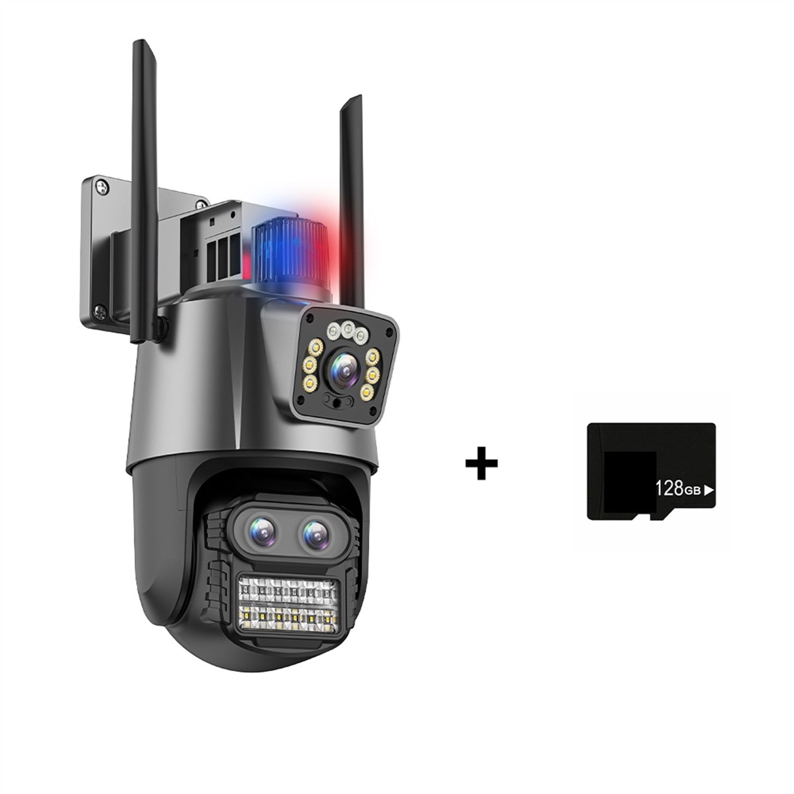 9MP 4K HD IP Camera Three Lens Dual Screen PTZ Camera Auto Tracking ...