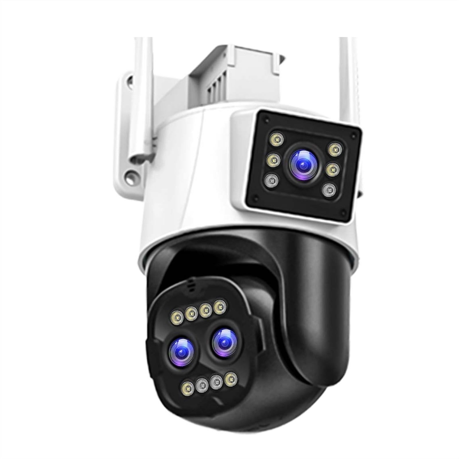 9MP 4K Security Camera Outdoor 8X Zoom Three Lens PTZ IP Camera AI ...