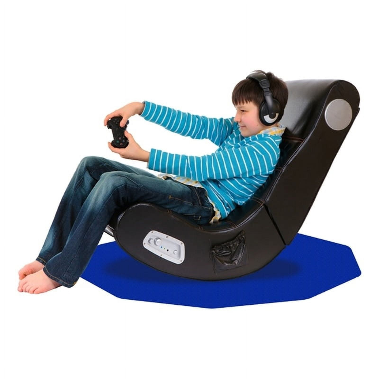 9Mat® Polycarbonate 9-Sided Blue Gaming Chair Mat for Carpets up to 1/2 ...