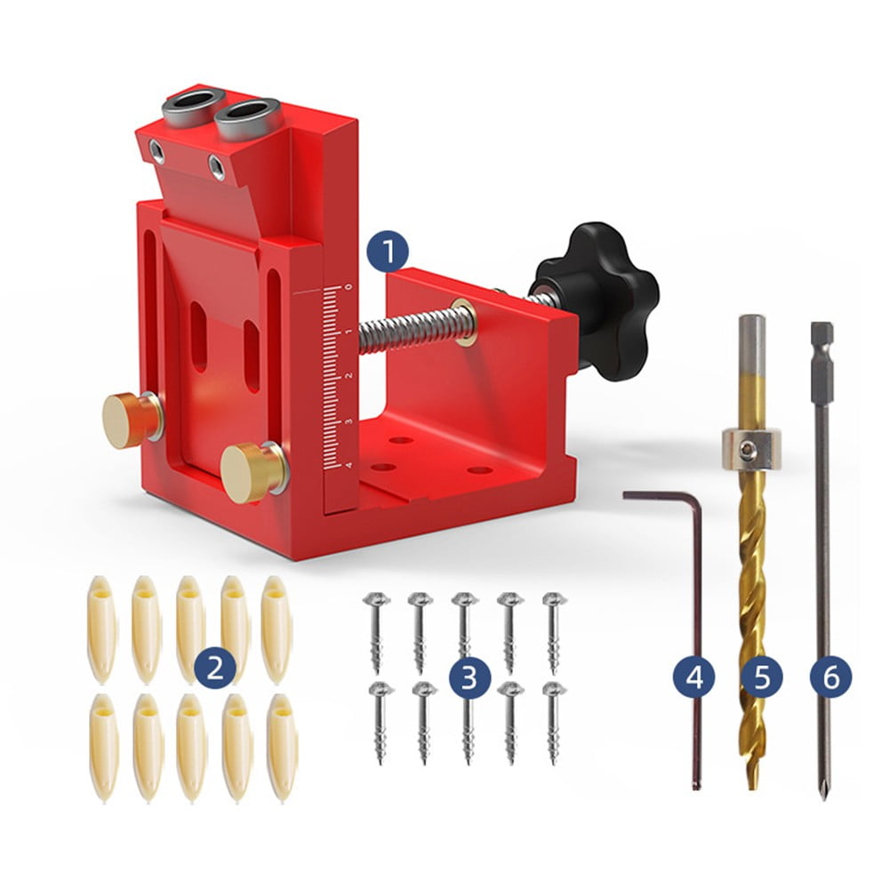 9Mm Drill Pocket Hole Jig Set,Oblique Hole Drilling Template ...