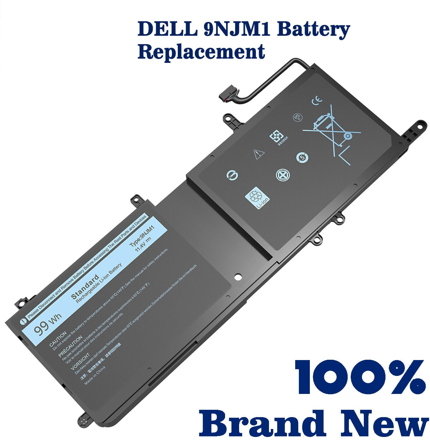 9NJM1 99Wh Laptop Battery For Dell Alienware R5 P31E001 P31E002 P69F001 ...
