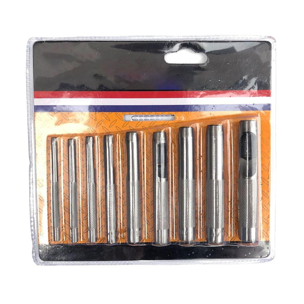 9PC 3mm-12mm Handmade Belt Leather Hole Punches Leathercraft Hole ...