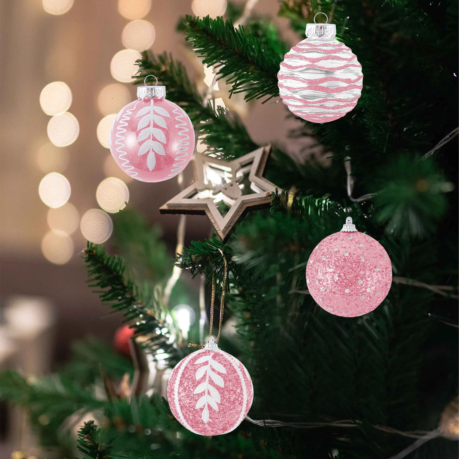 9PC Christmas Balls Ornaments for Xmas Christmas Tree, Christmas Tree ...