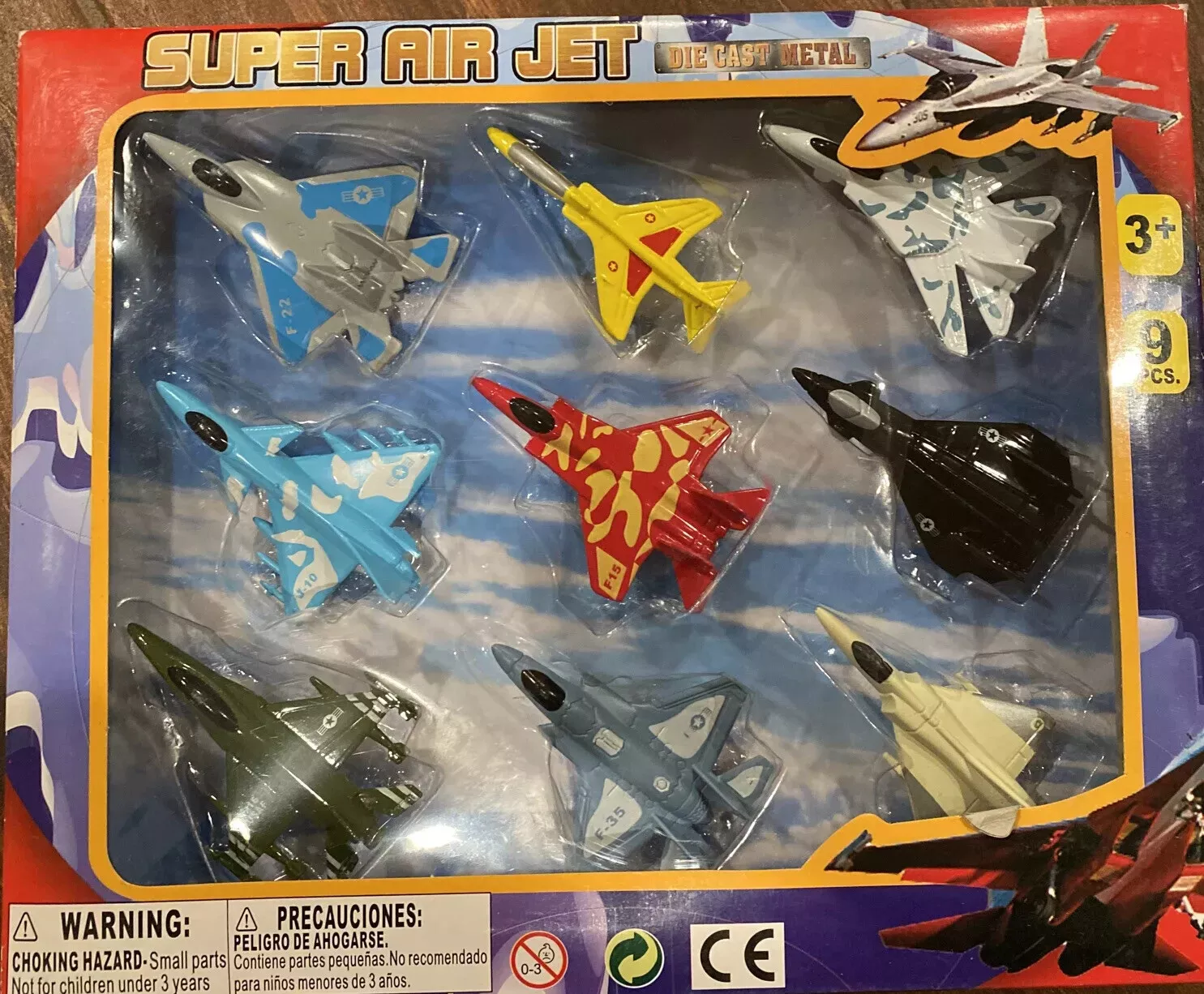 9PC Diecast Model Toy Super Air Plane Jet Collection Set - Walmart.com