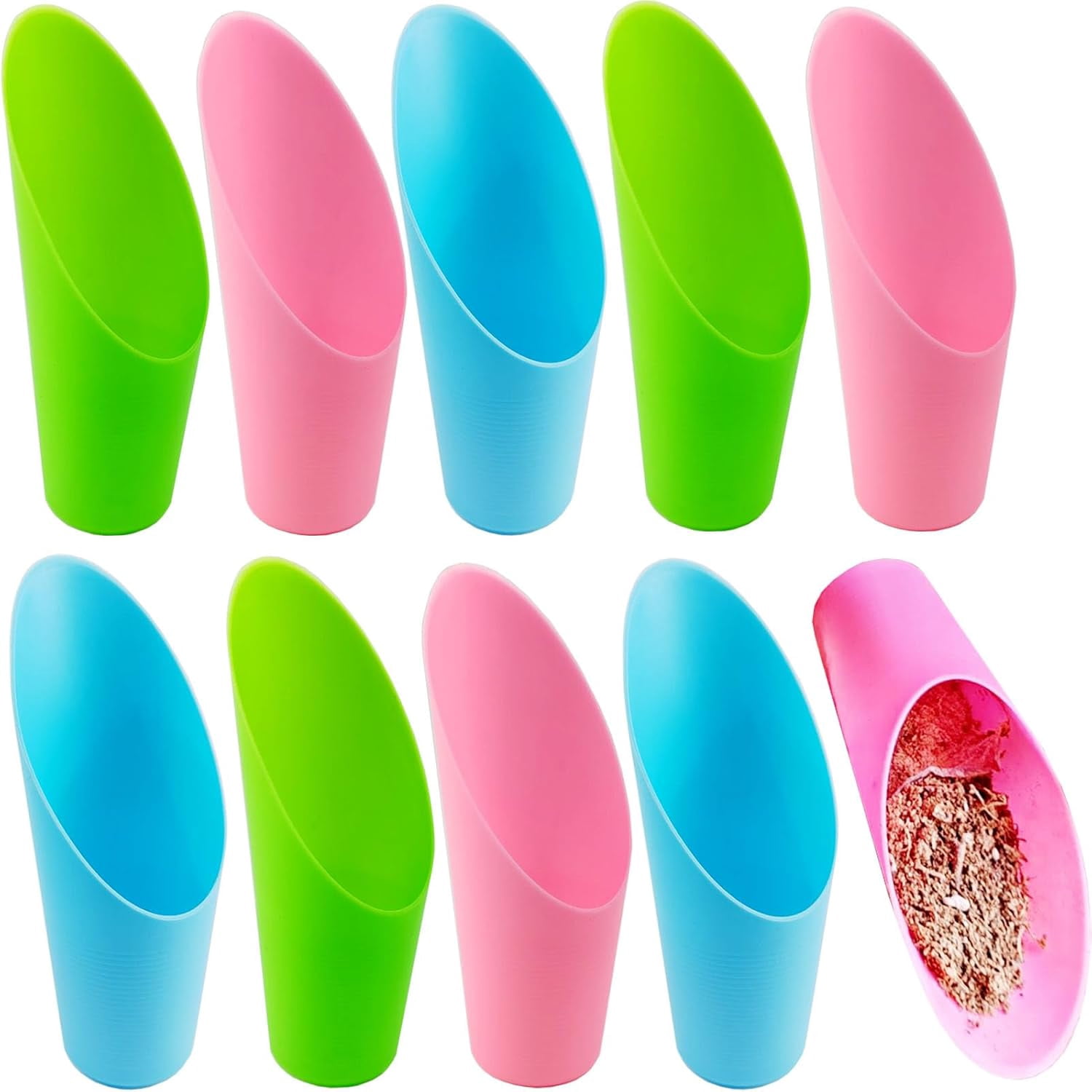 9PCS Bonsai Soil Scoop Plastic Succulent Soil Scoop Indoor Plants ...