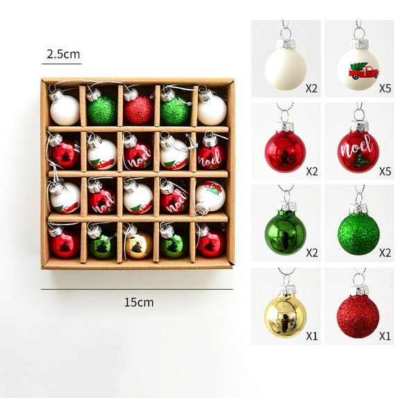 9PCS Christmas Glass Shaped Ball Old Man Snowman Snowflake Ball ...