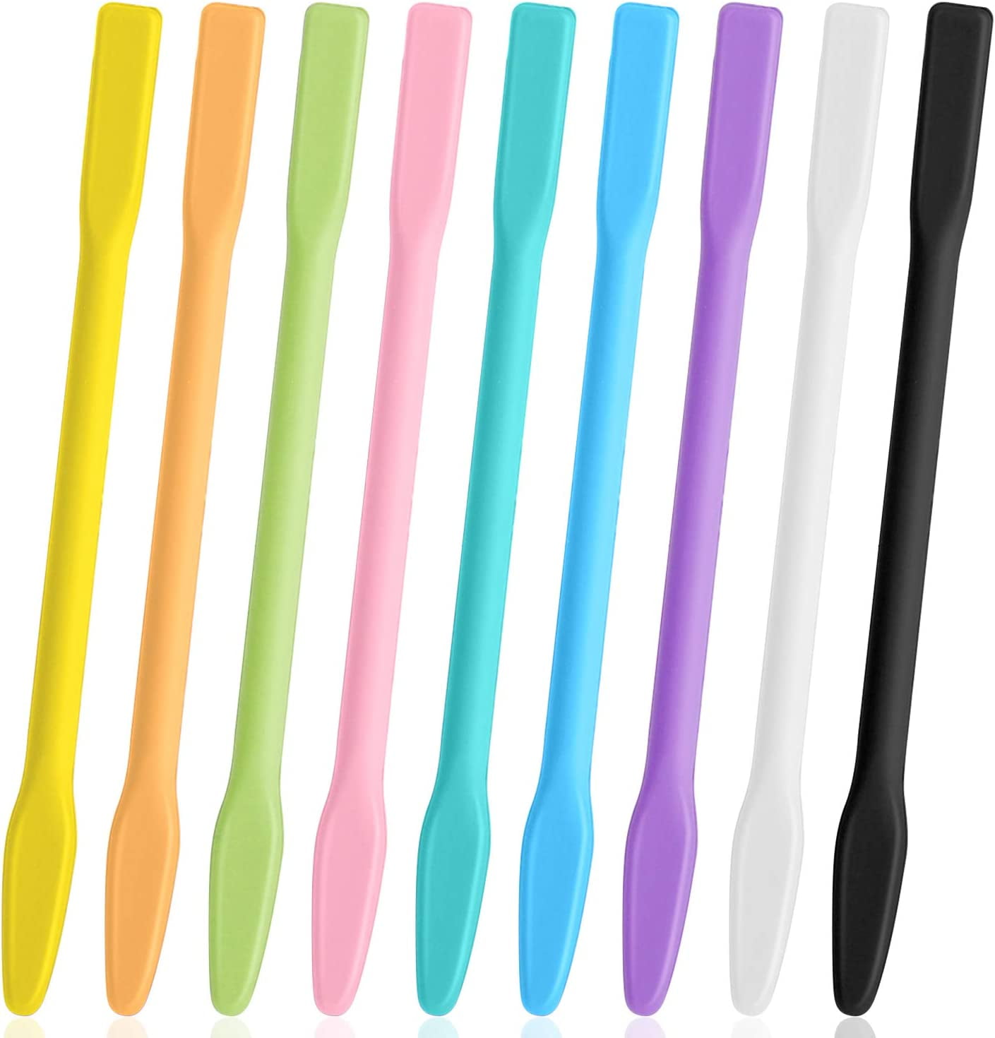 9PCS Colored Silicone Stir Sticks, Reusable Epoxy Resin Stir Sticks ...