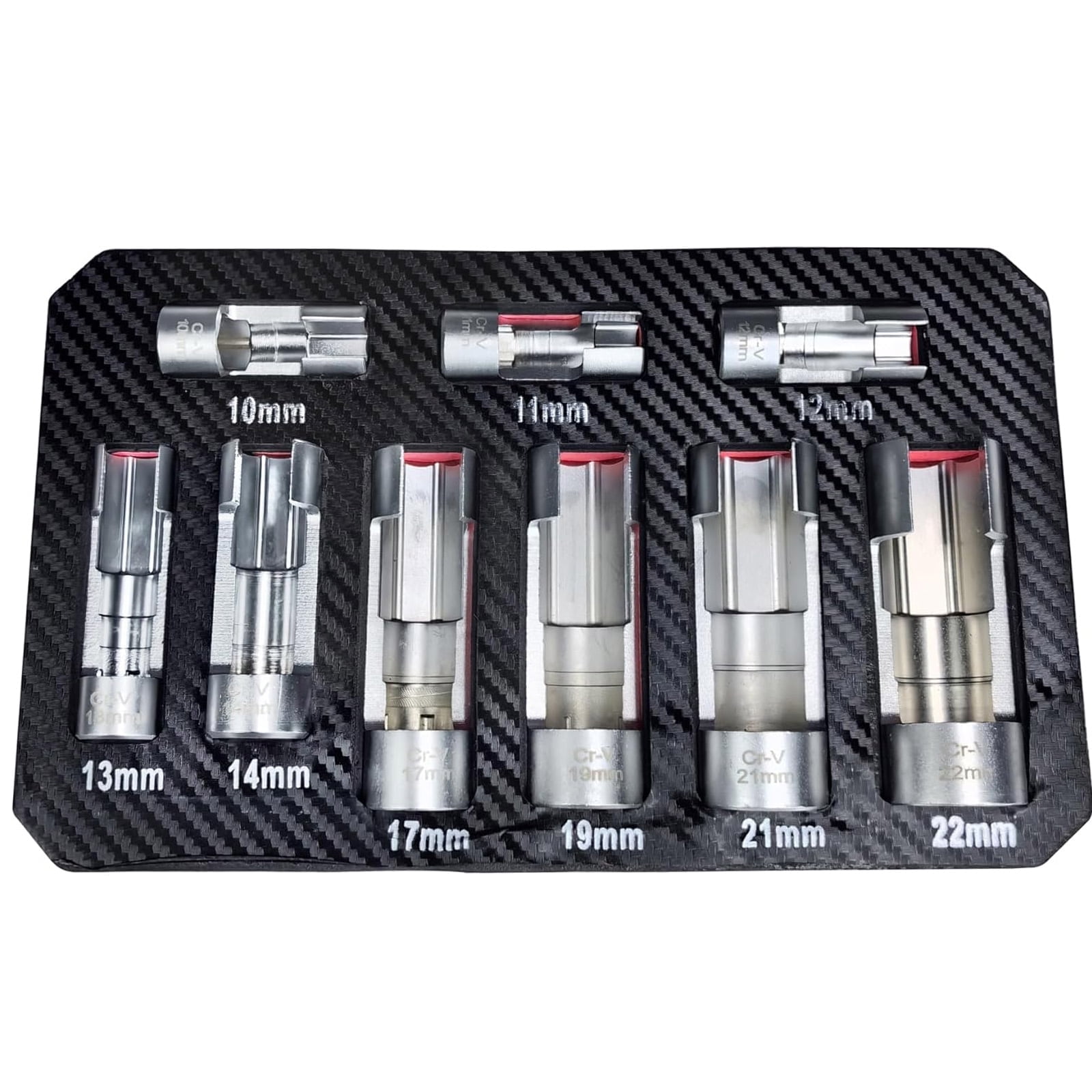9PCS Diesel Injector Fuel Line Socket Set Difficult Access Flare Nut ...