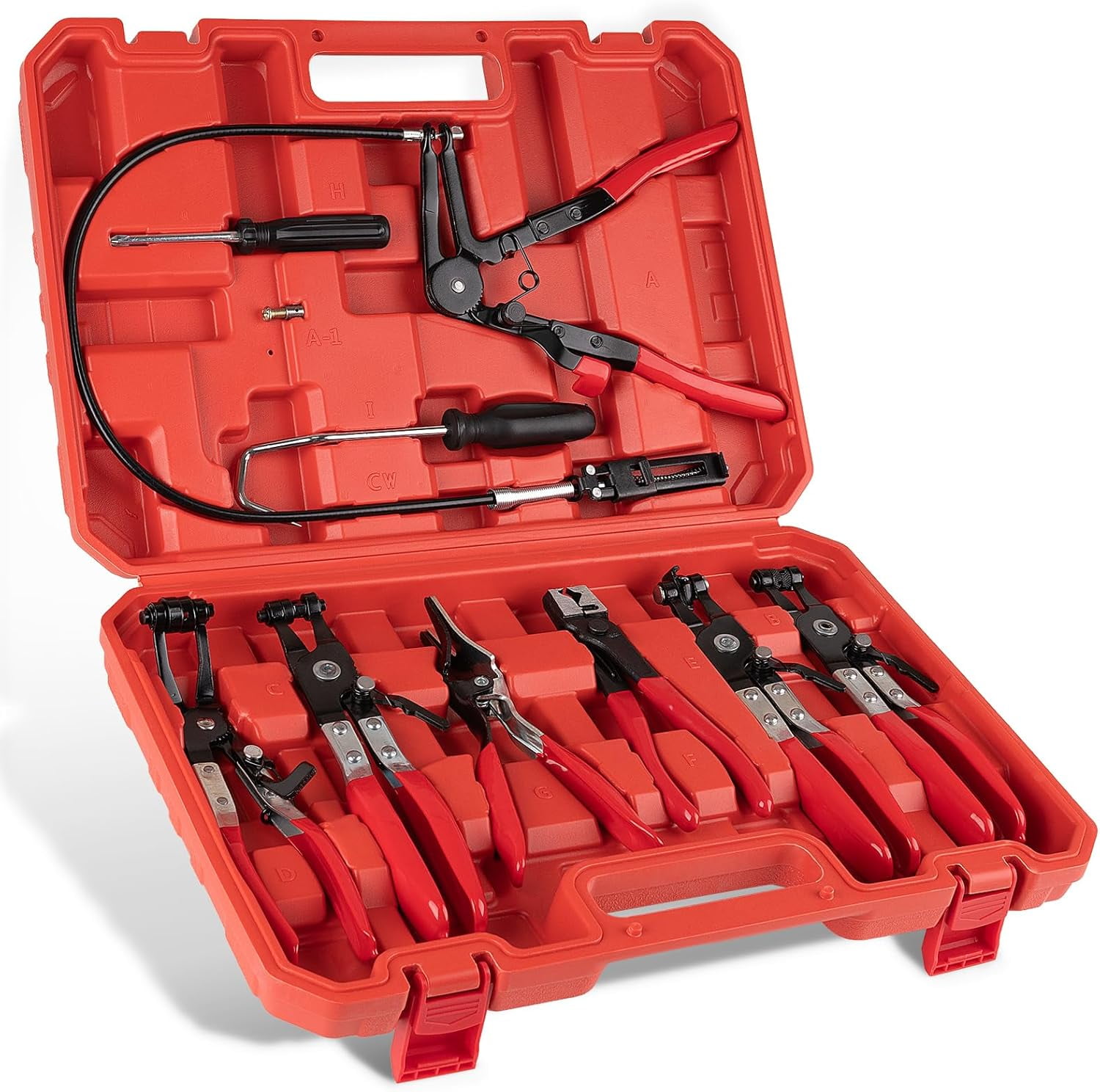 9PCS Hose Clamp Pliers, Automotive Multi-Handle Precision Tools for ...