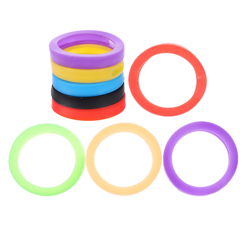 9PCS Key Caps Covers Key Color Caps Flexible Key Protectors Coding ...