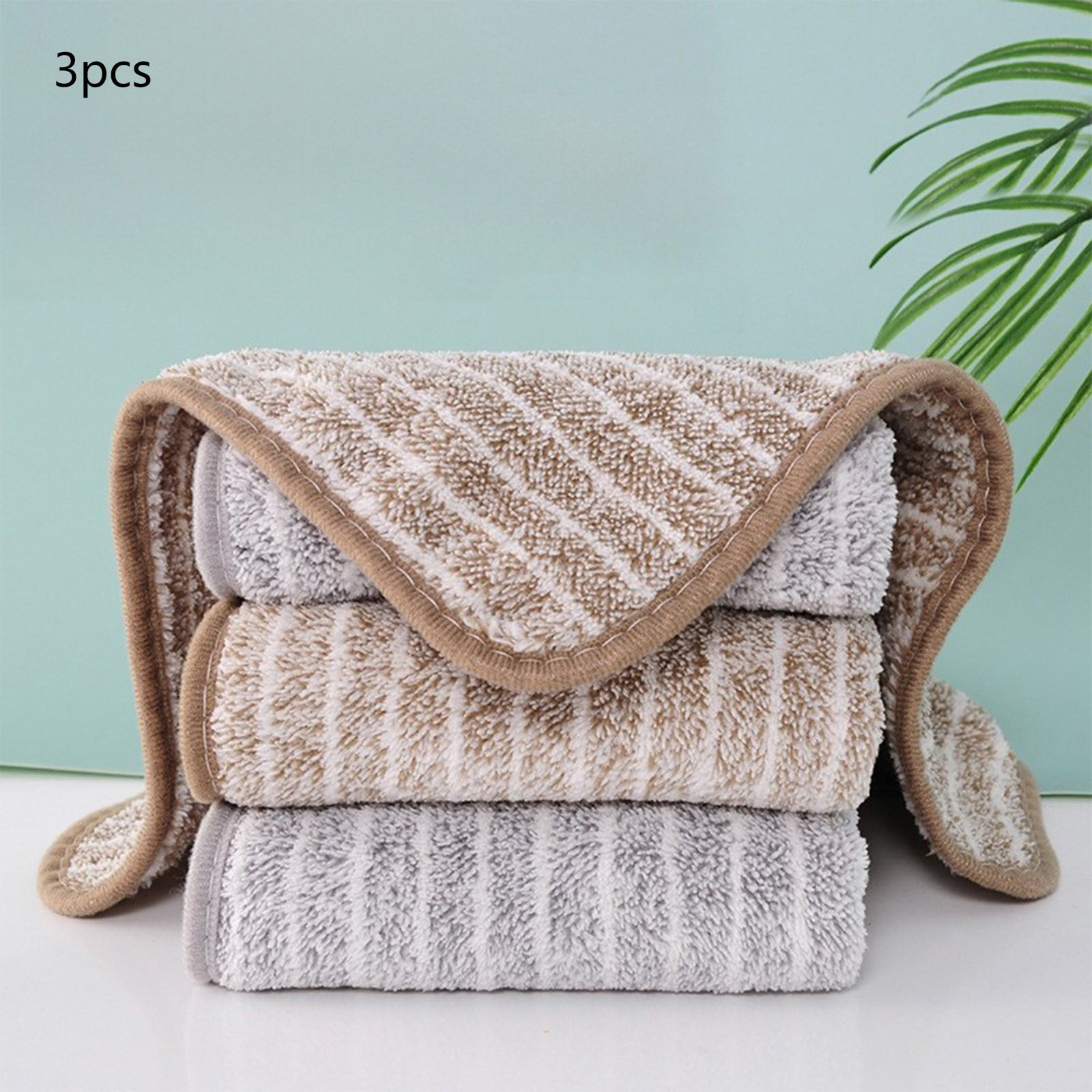 9PCS Kitchen Cleaning Cloth, Fiber Cloth Scouring Pad, Thickened ...