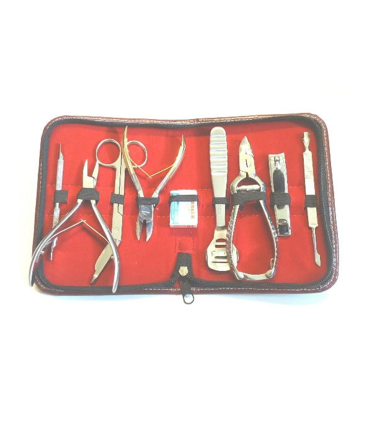 9PCS Professional Podiatrist Toe Nail Clippers Cutters Tool Set ...
