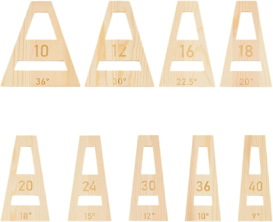 9PCS Segmented Bowl Wedgies Almond White Trapezoidal Segmented Bowl ...