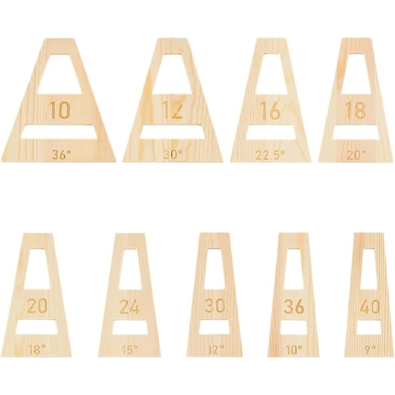 9PCS Segmented Bowl Wedgies Almond White Trapezoidal Segmented Bowl ...