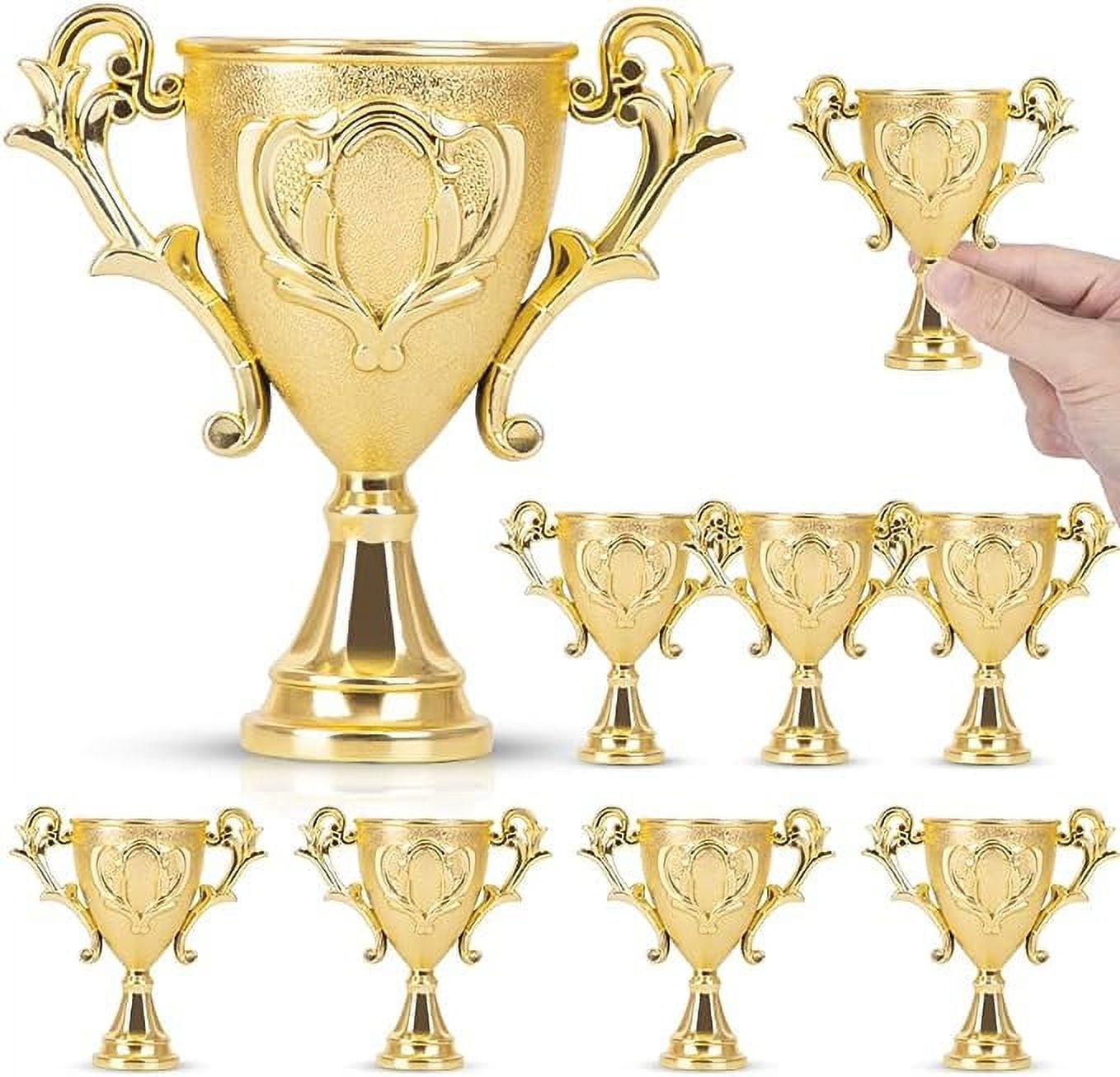 9PCS Trophy Award-foci cozi Gold Mini Trophies for Kids,Plastic ...