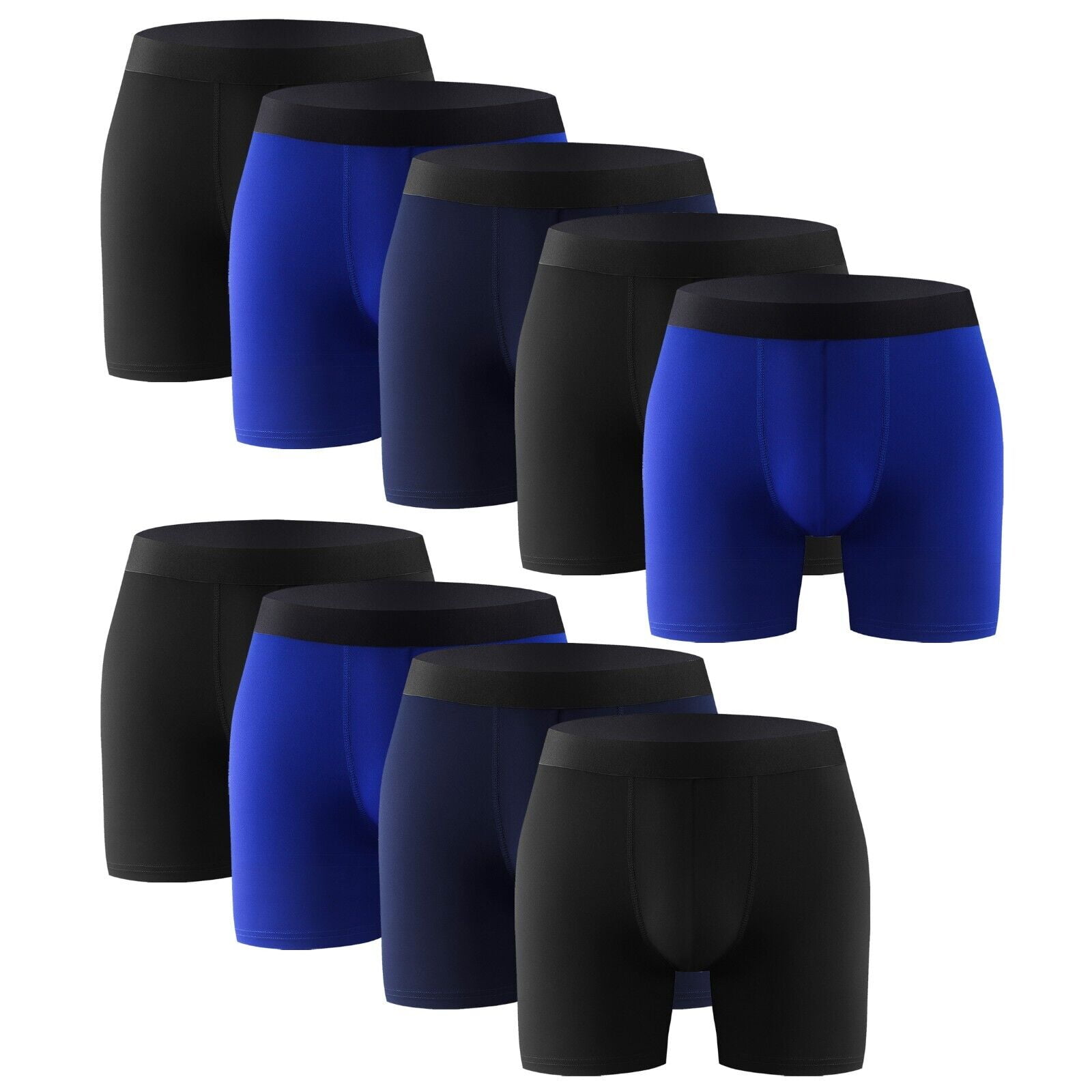 9PK Comfort Flex Mens Boxer Briefs Assorted Underwear Size S M L XL XXL ...
