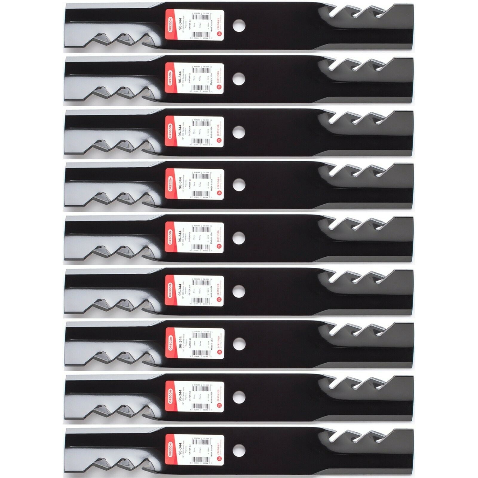 9PK Oregon 96-344 Gator G3 Blades for 52" Exmark 303495 303527 103-6580 ...