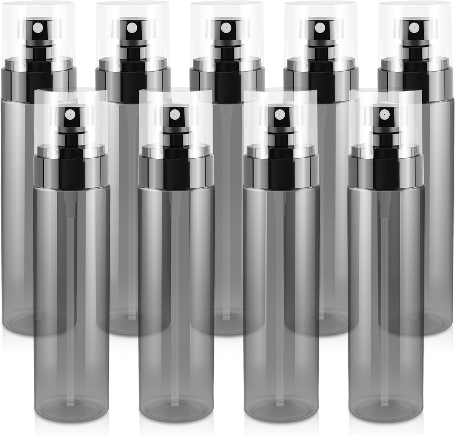 9Pack Small Spray Bottle, 4oz Black Plastic Fine Mist Mini Spray ...